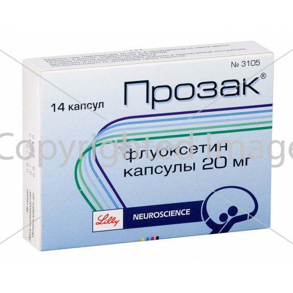 Прозак 20мг 14 шт капсулы patheon france